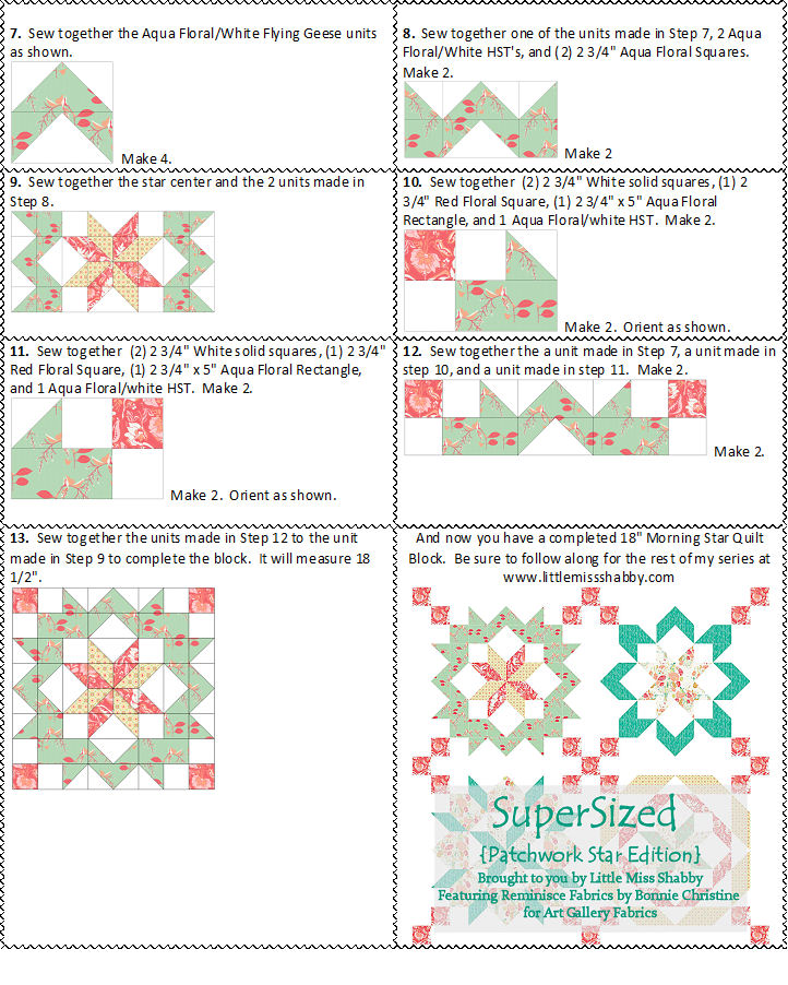 SuperSized Morning Star Block | Coriander Quilts | Bloglovin’